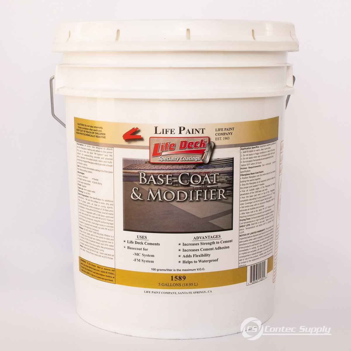 LIFE DECK BASE COAT AND MODIFIER 5GAL