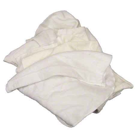 WHITE KNIT RAGS 2 LBS